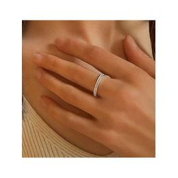 Eclat d'Argent Silber-Ring mit Edelsteinen - 67% | Gr&ouml;&szlig;e 54 | Schmuck