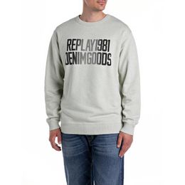 Replay Herren Sweatshirt, mit Frontprint 3XL