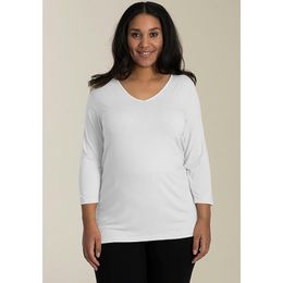 Sandgaard Damen SANDGAARD 3/4-Arm-Shirt mit 3/4-&Auml;rmeln wei&szlig; 52