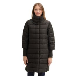 Tom Tailor Damen Tom Tailor Steppmantel mit Stehkragen schwarz M (38)