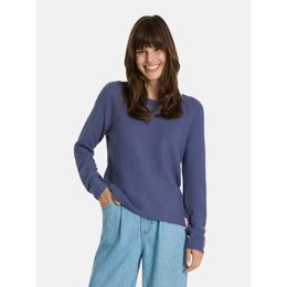 LIEBLINGSST&Uuml;CK Lieblingsst&uuml;ck Damen Strickpullover &raquo;Kyna&laquo; mit Rundhals blau 44