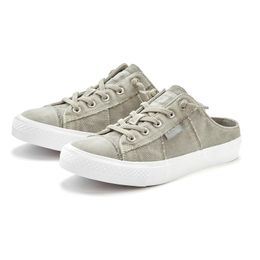 ELBSAND Damen Sneaker &raquo;Sabot, Clog, Freizeitschuh, Halbschuh, Stoffschuh,&laquo; Textilschuh zum Reinschl&uuml;pfen Unisex VEGAN grau 35