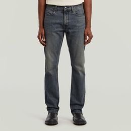 G-Star Raw G-Star Herren G-STAR &raquo;Mosa Straight&laquo; mit hellen N&auml;hten schwarz 33, L&auml;nge 34
