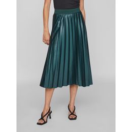 Vila Damen Plisseerock &raquo;VINITBAN SKIRT - NOOS&laquo; Materialmix gr&uuml;n L (40)