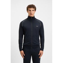 BOSS Herren BOSS Sweatjacke &raquo;Mix&Match Jacket Z&laquo; mit Kontrastnaht am &Auml;rmel blau L (52)