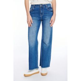 Haily's Haily&rsquo;s Damen HaILY&rsquo;S Weite Jeans &raquo;7/8 C JN Ju44lina&laquo; blau S (36), N-Gr