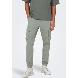 Only & Sons Only & Sons Damen ONLY & SONS Cargohose &raquo;ONSCAM STAGE CARGO CUFF LIFE 6687 NOOS&laquo; grau 31, L&auml;nge 34
