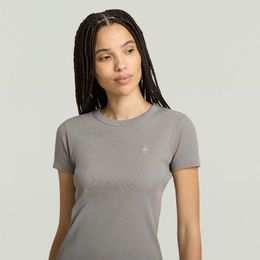 G-Star Raw G-Star Damen G-STAR T-Shirt &raquo;Rib Cap Sleeve&laquo; aus Rippjersey, Slim Fit L (40)