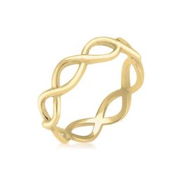 Elli Premium Damen Fingerring &raquo;Infinity 375 Gelbgold&laquo; gold