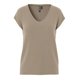 Pieces Shirt "Billo" in Taupe - 25% | Gr&ouml;&szlig;e M | Damen-tops