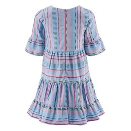 happy girls by Eisend Kleid in Blau/ Rosa - 63% | Gr&ouml;&szlig;e 104 | Kinderkleider