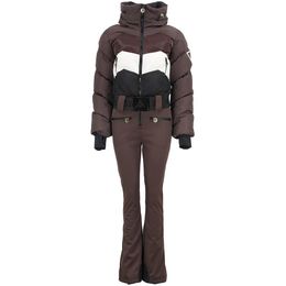 Peak Mountain Ski-/ Snowboardoverall "Antiero" in Braun - 65% | Gr&ouml;&szlig;e M | Damen-outdoorjacken