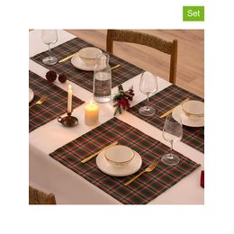 Mint Rugs 2er-Set: Tischsets "Christmas Naibi" in Gr&uuml;n/ Rot - (L)50 x (B)40 cm - 33% | Gr&ouml;&szlig;e 50x40 cm |