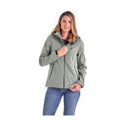 Killtec Damen Softshelljacke &raquo;Damen Softshelljacke&laquo; Wasserabweisende, winddichte Softshelljacke mit abnehmbarer Kapuze gr&uuml;n 40