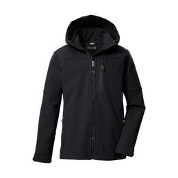 Killtec Jungen Softshelljacke &raquo;KOW 226 BYS SFTSHLL JCKT&laquo; Wind- und wasserabweisende Kinder-Softshelljacke, Fleece, Reflektoren schwarz 164