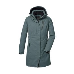 Killtec Damen Parka &raquo;KOW 303 WMN PRK&laquo; Wasserdichter, atmungsaktiver Damenparka mit abnehmbarer Kapuze blau 40