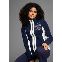 Kangaroos Damen Kangaroos Fleecejacke ohne Kapuze f&uuml;r kalte Tage, schnelltrocknend, w&auml;rmend, figurbetonter Schnitt grau 32/34