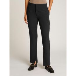 Calvin Klein Jeans Damen Bootcuthose &raquo;SPLIT HEM SLIM LEG PANT&laquo; Ges&auml;&szlig;taschen, Logodruck schwarz 27, N-Gr