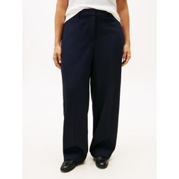 Tommy Hilfiger Curve Damen Anzughose &raquo;CRV PUNTO RLXD STRAIGHT PANT&laquo; in gro&szlig;en Gr&ouml;&szlig;en blau 48, N-Gr