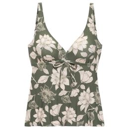 s.Oliver Damen s.Oliver B&uuml;gel-Tankini-Top &raquo;Lady&laquo; mit floralem Design 38, Cup E