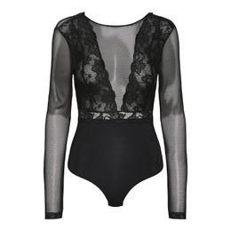 Pieces Damen Pieces Body &raquo;PCSICCA LS BODYSTOCKING NOOS&laquo; schwarz S (36), N-Gr
