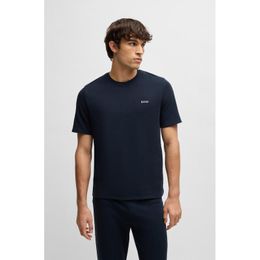 BOSS Herren BOSS Pyjamaoberteil &raquo;Waffle T-Shirt&laquo; blau L