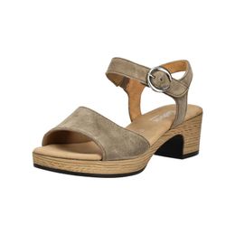 Gabor Comfort Damen Riemchensandale &raquo; Sandalen Veloursleder&laquo; beige 39