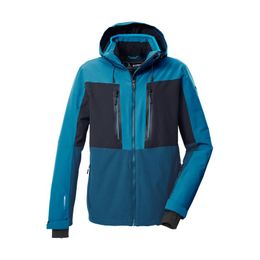 Killtec Herren Skijacke &raquo;KSW 48 MN SKI JCKT&laquo; Wasserdichte, atmungsaktive Skijacke mit vielen Taschen und Schneefang blau L