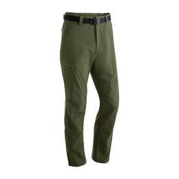 Maier Sports Damen Funktionshose &raquo;Nil&laquo; Herren Wanderhose, atmungsaktive Outdoor-Hose mit Roll up Funktion gr&uuml;n 46, Normalgr&ouml;&szlig;en