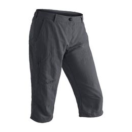 Maier Sports Damen Caprihose &raquo;Neckar&laquo; Robuste Funktionshose in Capril&auml;nge, ideal f&uuml;rs Wandern schwarz 38, Normalgr&ouml;&szlig;en