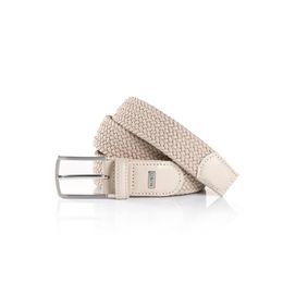 MONTI Herren MONTI Flechtg&uuml;rtel &raquo;HAMBURG&laquo; 3,5 cm breit, Elastischer Flechtg&uuml;rtel, Casual-Business-Sportiv beige