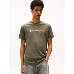 Tommy Jeans Herren T-Shirt &raquo;aus Jersey mit Logo&laquo; gr&uuml;n XXL