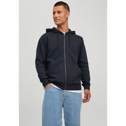 Jack & Jones Jack & Jones Herren Kapuzensweatjacke &raquo;JJESTAR Basic Hoodie, Eingrifftaschen und angenehmem Materialmix&laquo; Kapuze, regular fit, Baumwollmischung schwarz