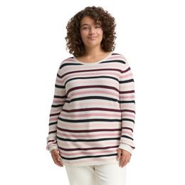 Tom Tailor Plus Damen Tom Tailor PLUS Strickpullover aus Bio-Baumwolle rosa 50