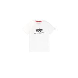 Alpha Industries Damen T-Shirt &raquo;Basic T-Shirt BL V-Neck&laquo; wei&szlig; M