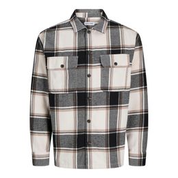 Jack & Jones PlusSize Jack & Jones Plussize Herren Jack & Jones PlusSize Langarmhemd &raquo;JJECHARGE OVERSHIRT LS SN PLS&laquo; beige 4XL, N-Gr