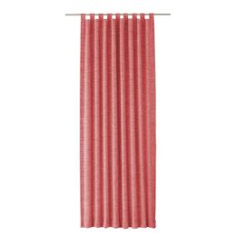 WIRTH Vorhang &raquo;Trondheim 234 g/m&sup2;&laquo; Schlaufen 1 Stk. tlg. rosa Chenille, Polyacryl
