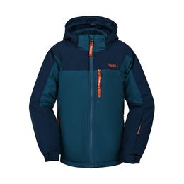 Peek U Ski-/ Snowboardjacke "Hawk" in T&uuml;rkis/ Dunkelblau - 52% | Gr&ouml;&szlig;e 116 | Kinder-outdoor-jacken