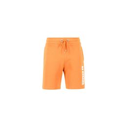 Alpha Industries Herren Shorts &raquo;Alpha Puff Print Short&laquo; orange S, Normalgr&ouml;&szlig;en