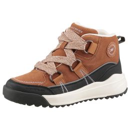 Skechers Damen Schn&uuml;rboots &raquo;YANA&laquo; High Top Sneaker, Schn&uuml;rschuh mit auff&auml;lliger Schn&uuml;rung schwarz 35