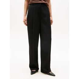 Tommy Hilfiger Damen Webhose &raquo;VIS TWILL RLXD STRAIGHT PANTS&laquo; schwarz 40, N-Gr