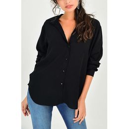 LA Angels Hemd in Schwarz - 62% | Gr&ouml;&szlig;e L | Damen-blusen
