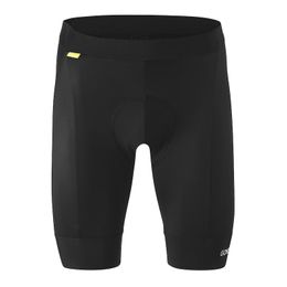 Gonso Herren Fahrradhose &raquo;Essential Shorts Kit M&laquo; Herren Rennradhose mit Sitzpolster, kurze moderne Radhose, Tight Fit schwarz L, Normalgr&ouml;&szlig;en