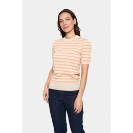 Saint Tropez Damen Kurzarmpullover &raquo;MilaSZ SS Striped&laquo; XXL