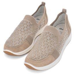 Ara Damen Slipper &raquo;LISSABON&laquo; , Freizeitschuh, Reha Schuh mit High Soft D&auml;mpfung, G-Weite beige 7,5 (41)