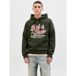 Jack & Jones Jack & Jones Herren Kapuzensweatshirt &raquo;JJELOGO SWEAT HOOD 2 COL 25/26 NOOS&laquo;, mit stylischem Print bunt S