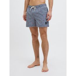 Jack & Jones Jack & Jones Herren Badeshorts &raquo;JPSTMAUI JJSWIM MINI STRIPE AKM SN&laquo; blau XL, N-Gr