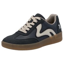 Rieker Sport Damen RIEKER Sport Plateausneaker , Freizeitschuh, Halbschuh, Schn&uuml;rschuh in veganer Verarbeitung grau 36
