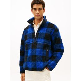 Tommy Hilfiger Herren Fleecepullover &raquo;TEDDY FLEECE CHECK PULL OVER&laquo;, Regular fit mit Rundhalsausschnitt S