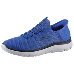 Skechers Herren Slip-On Sneaker &raquo;SUMMITS-HIGH RANGE&laquo; , Freizeitschuh mit Slip Ins-Fersenpart f&uuml;r einen leichten Einstieg blau 47,5